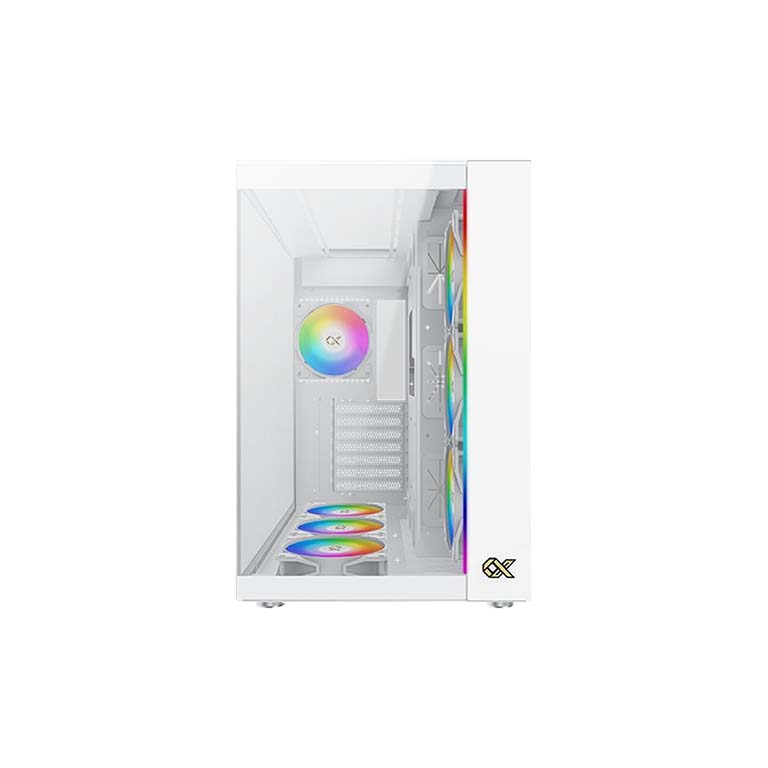 CASE XIGMATEK ATX mid-Tower AQUA ULTRA ARCTIC WHITE w/3xTG, Front ARGB ...